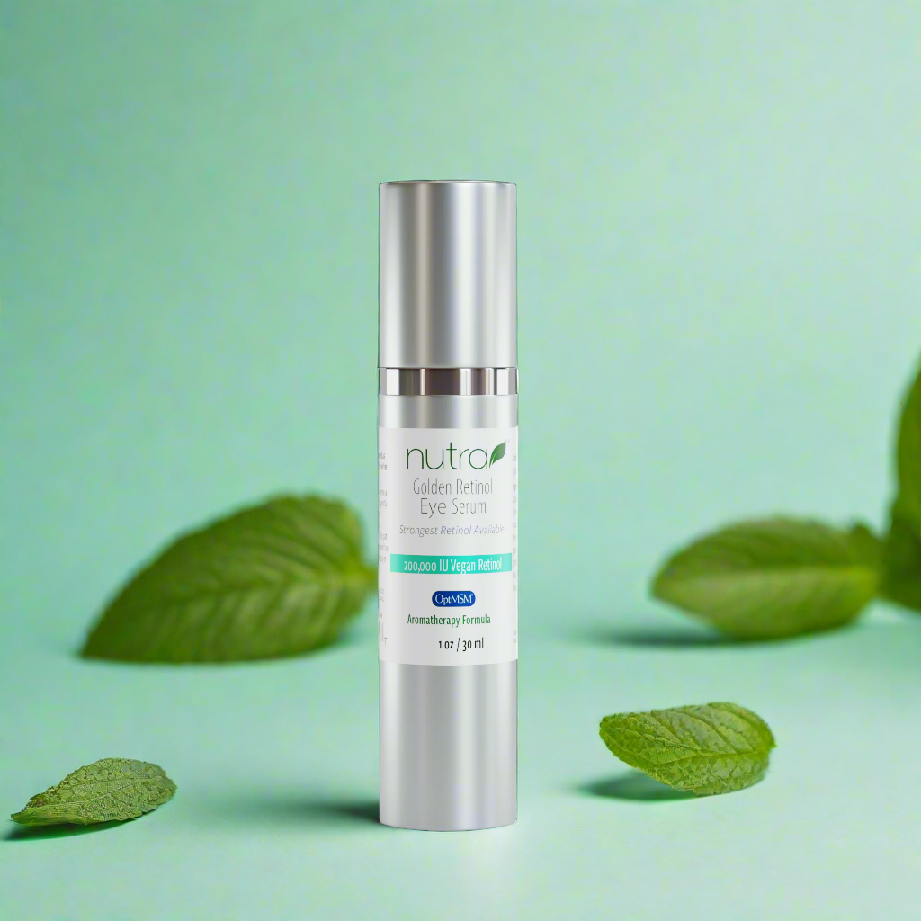 Golden Retinol Eye Serum | Nutra Health™ Vegan, Plant-Based Beauty Products